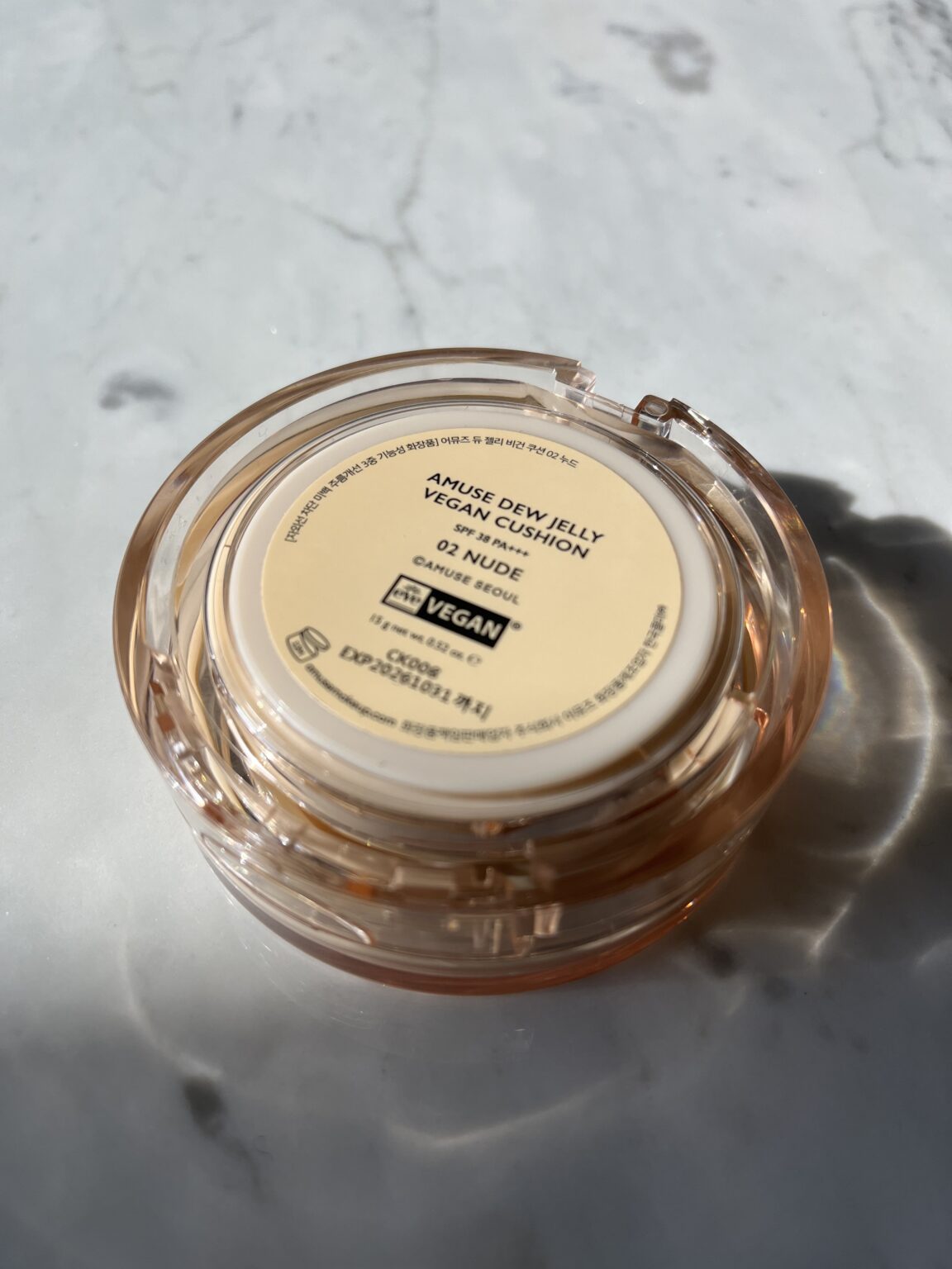 Amuse Dew Jelly Vegan Cushion Review - Hey K-Beauty!